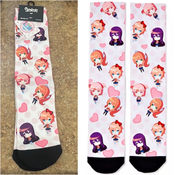 Spencer's | Accessories | Doki Doki Literature Club Chibi Girls Crew ...